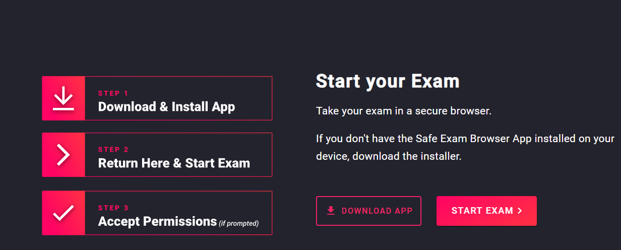 Taking a Scheduled Live Exam
