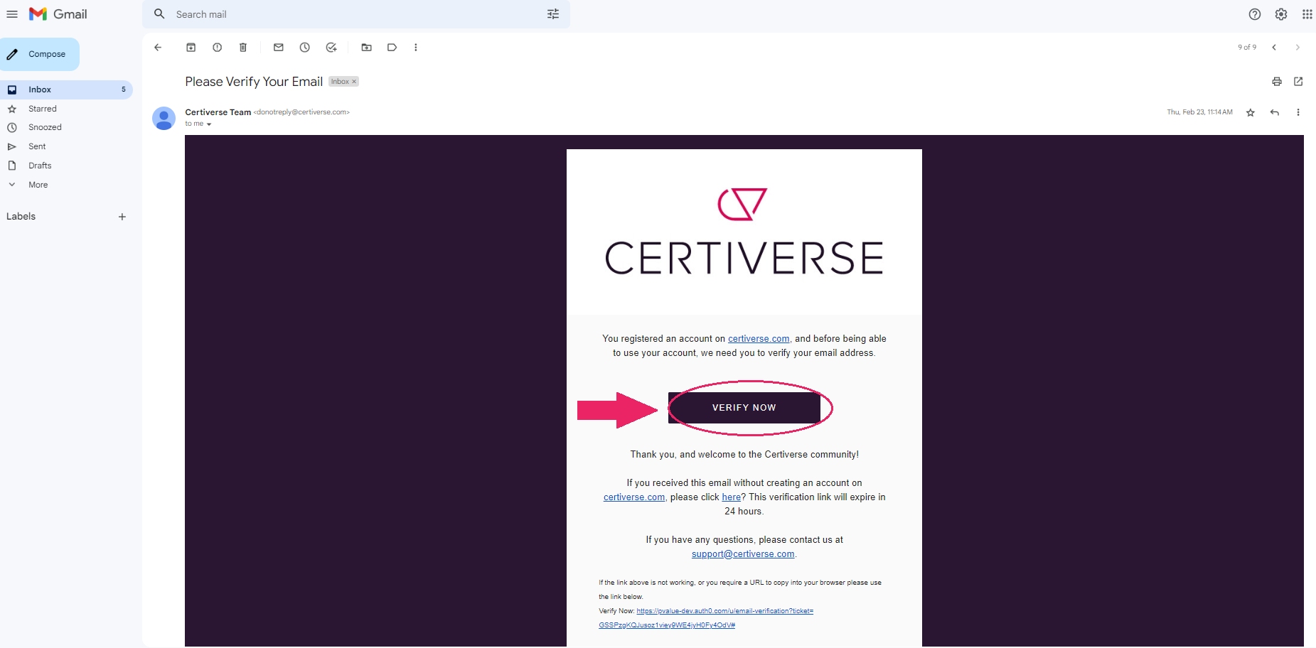 Signing Up with Certiverse